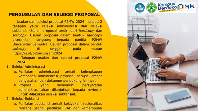 Penyusunan proposal p2mw yang layak untuk diterbitkan | PPTX