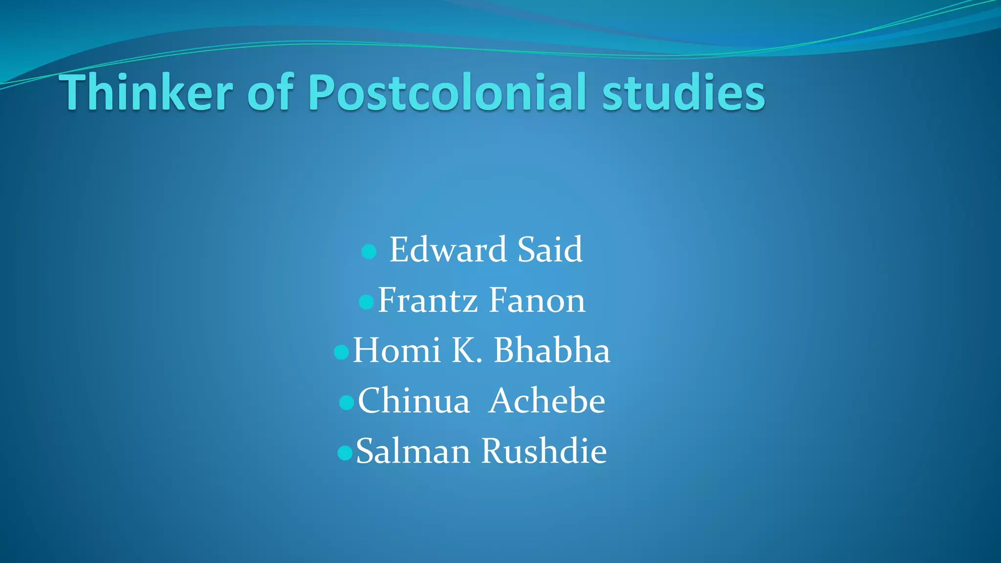 Postcolonial studies | PPTX