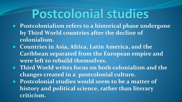 Postcolonial studies | PPTX