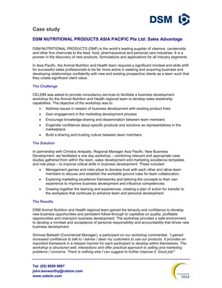 Dsm ap sales advantage | PDF