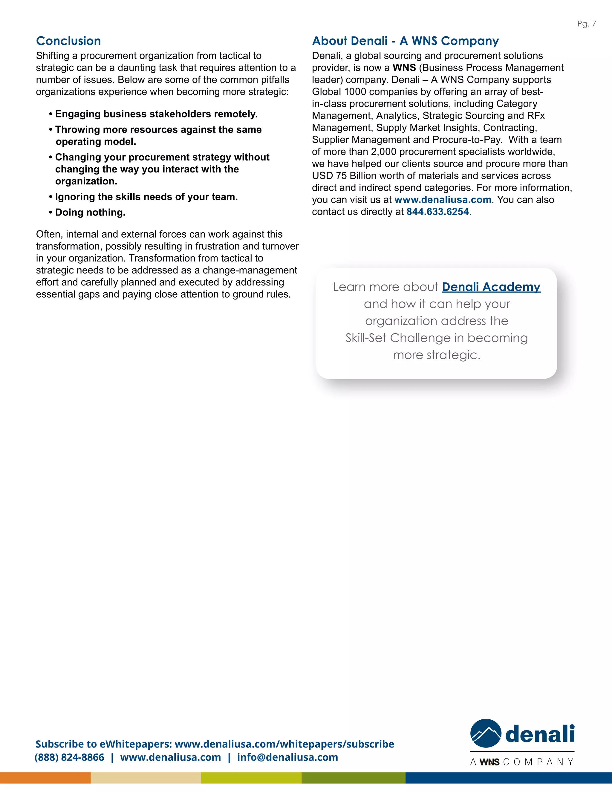 Contracting Services | WNS Denali | PDF