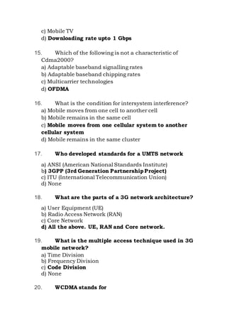 Wireless networks mcq | DOCX