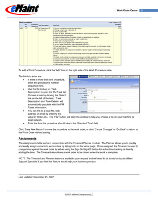 Work Order Basics | PDF
