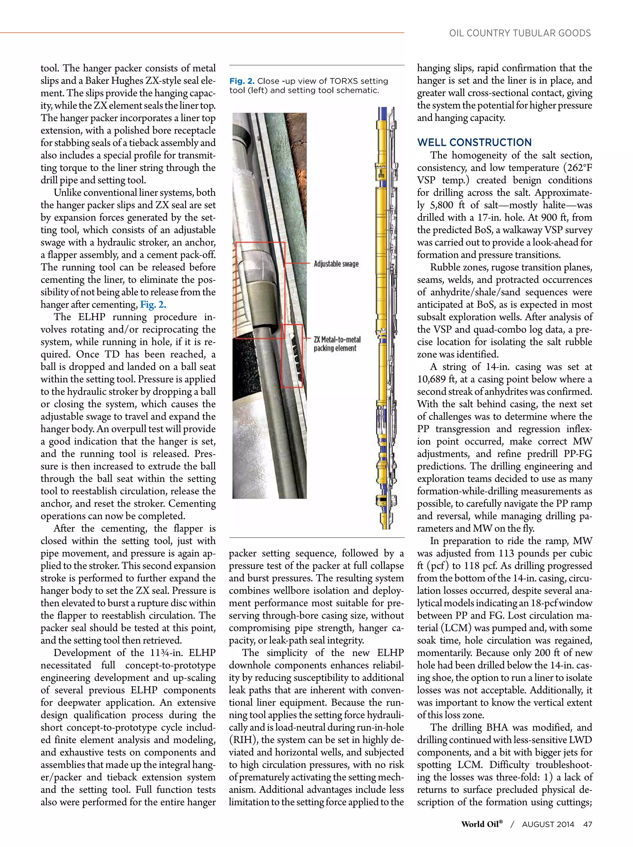 Expandable liner hanger and packer exceed expectations for first ...