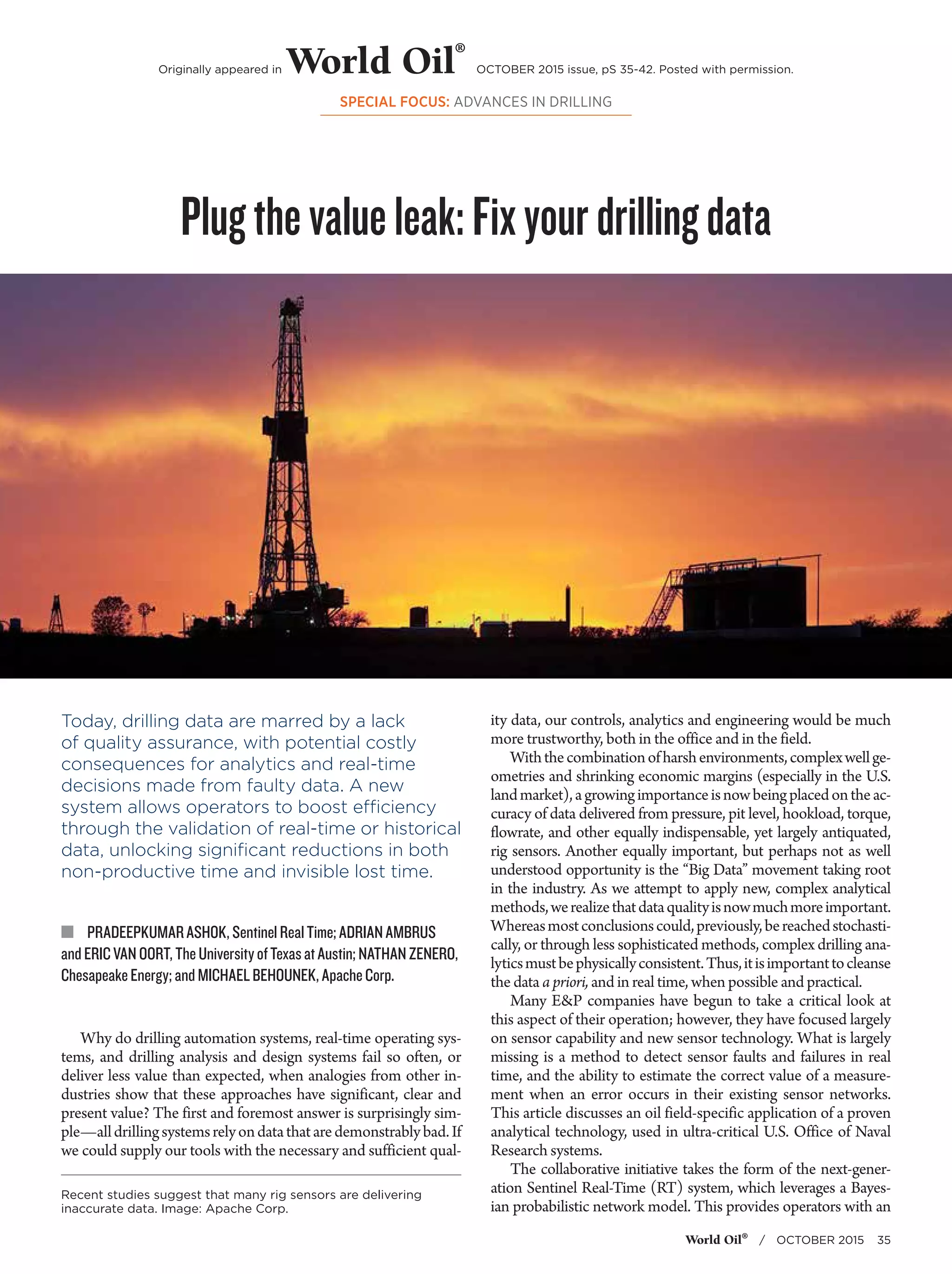Technical Article for World Oil | PDF