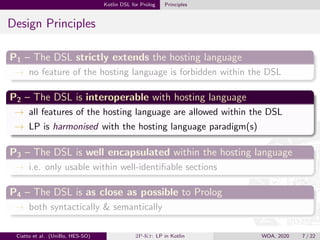 2P-Kt: logic programming with objects & functions in Kotlin | PDF