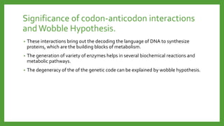 Wobble hypothesis | PPTX