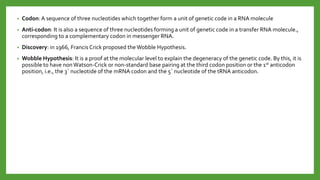 Wobble hypothesis | PPTX