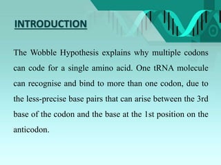 Wobble hypothesis | PPTX | Programming Languages | Computing