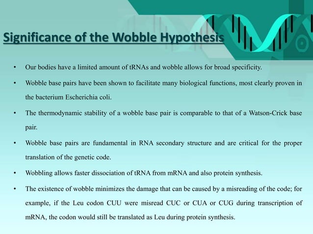 Wobble hypothesis | PPT