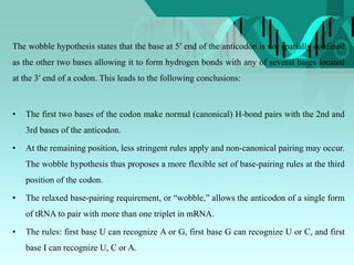 Wobble hypothesis | PPTX