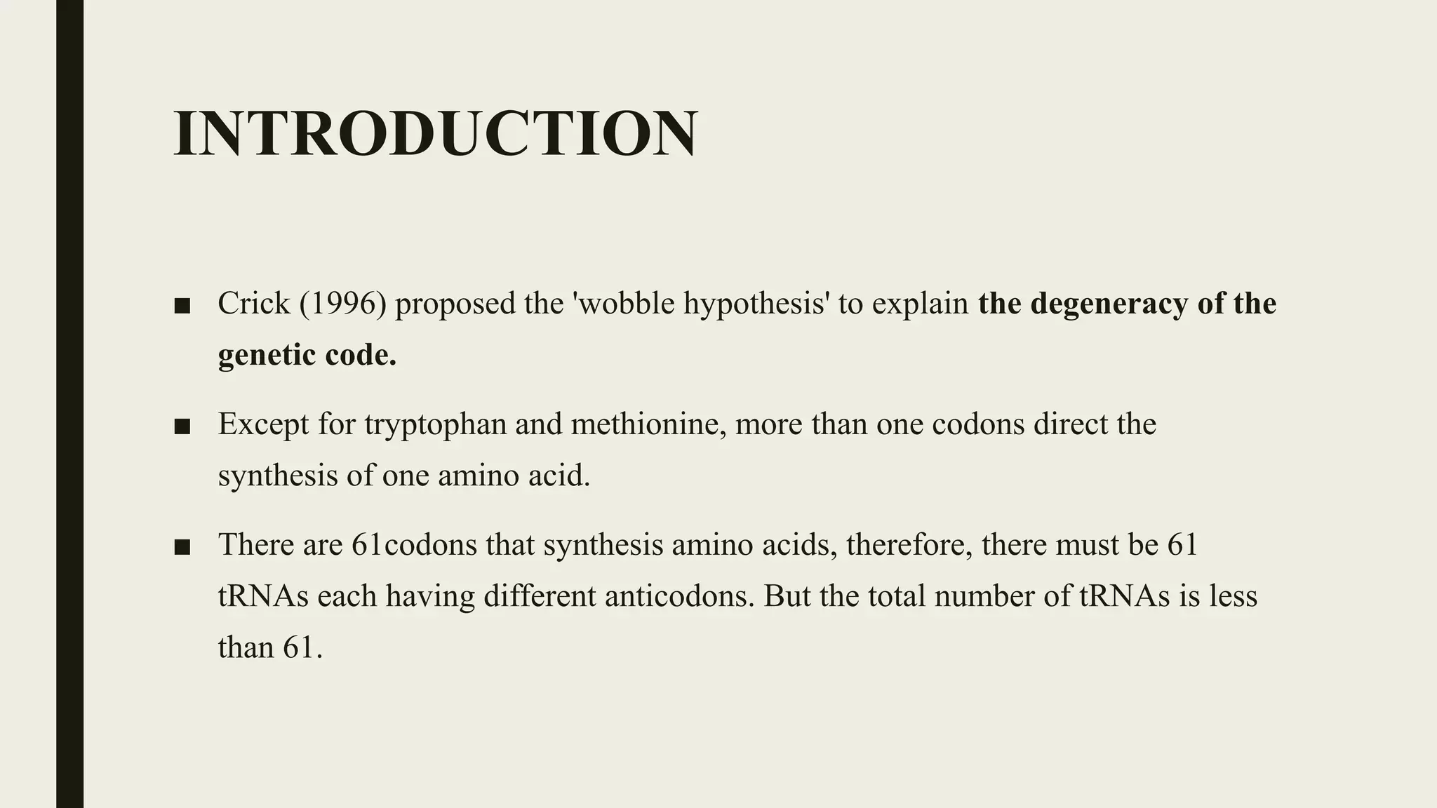 Wobble hypothesis | PPTX