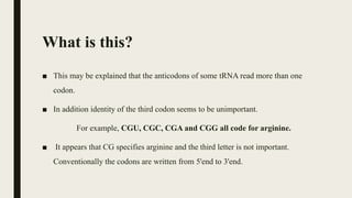 Wobble hypothesis | PPTX
