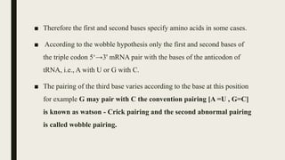 Wobble hypothesis | PPTX