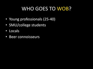 Wob presentation | PPT