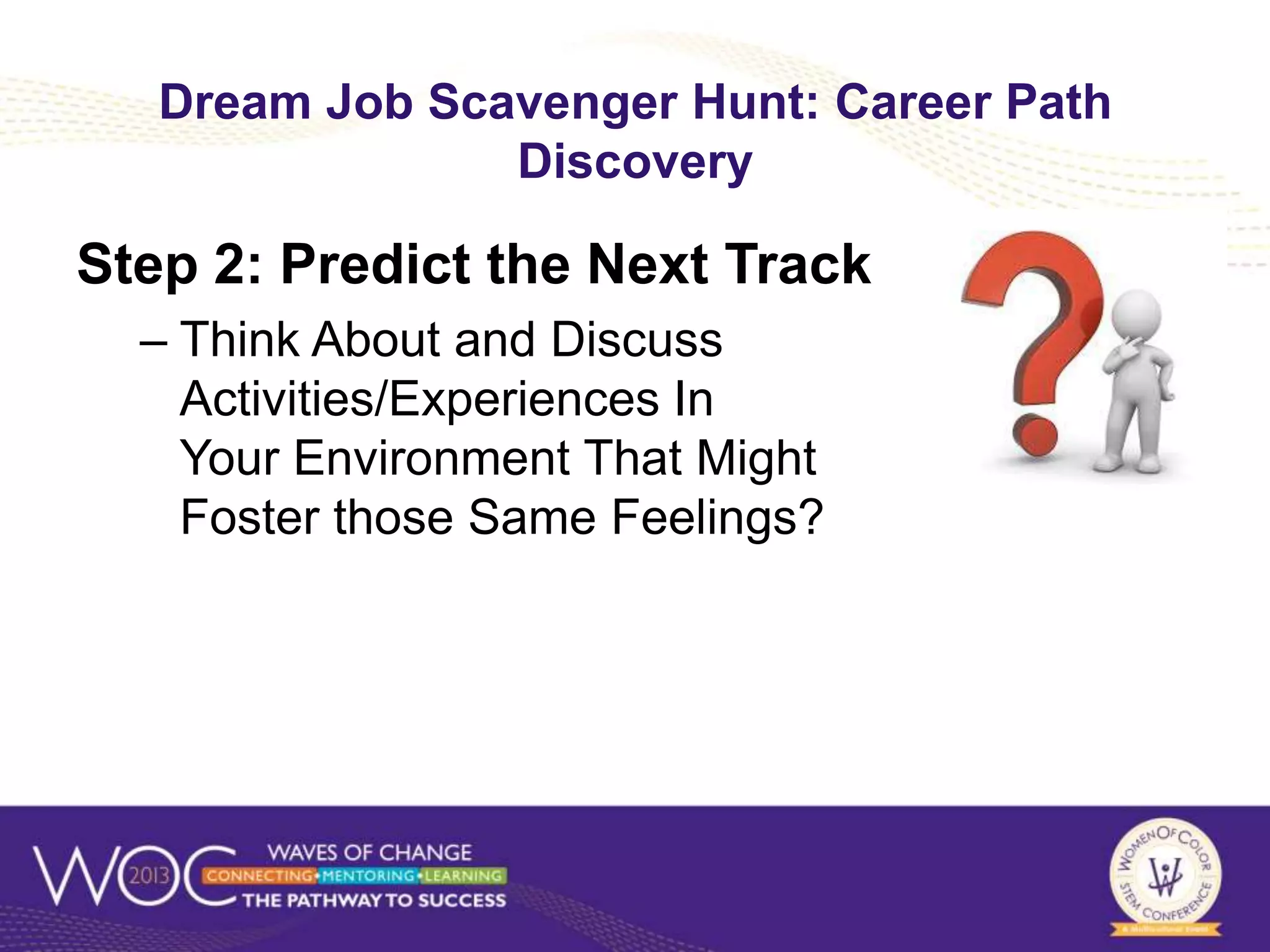 Dream Job Scavenger Hunt! Career Path Discovery | PPTX | Career ...