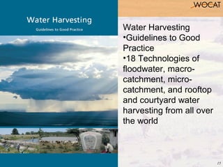 WOCAT (World Overview of Conservation Approaches and Technologies) | PPT