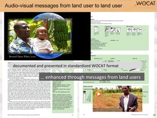 WOCAT (World Overview of Conservation Approaches and Technologies) | PPT