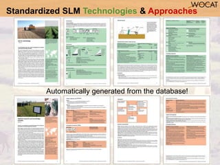 Hanspeter LINIGER "Tools for better SLM knowledge management and ...