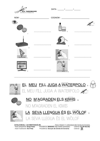 Dossier W (Català Inical + Alfabetització) - Octubre 2014 | PDF
