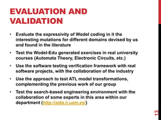 A DSL for Model Mutation and its Applications to Different Domains | PPT