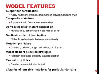A DSL for Model Mutation and its Applications to Different Domains | PPT