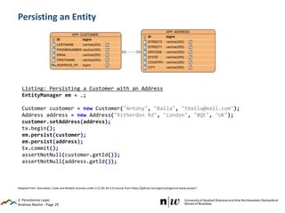 2014 Pre-MSc-IS-3 Persistence Layer | PPT
