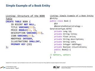 2014 Pre-MSc-IS-3 Persistence Layer | PDF