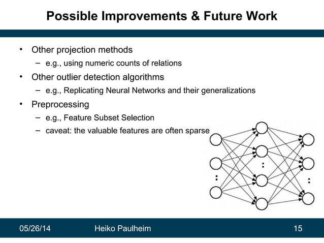 Identifying Wrong Links Between Datasets By Multi Dimensional Outlier Detection Ppt