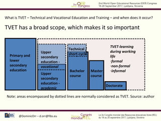 OER for TVET and skills development in life and work | PPT