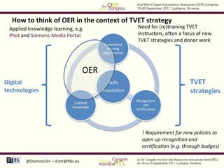 OER for TVET and skills development in life and work | PPT