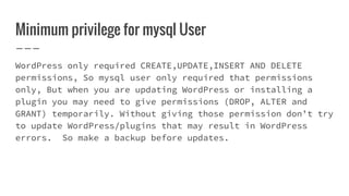 Wordpress security issues | PPTX