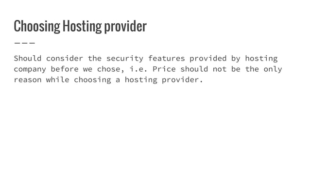 Wordpress security issues | PPT