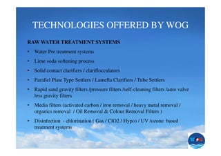 WOG Technologies ppt | PDF | Environmental Services Industry | Industries