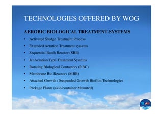 WOG Technologies ppt | PDF | Environmental Services Industry | Industries