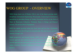 WOG Technologies ppt | PDF | Environmental Services Industry | Industries