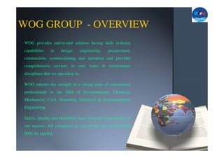 WOG Technologies ppt | PDF | Environmental Services Industry | Industries