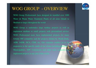 WOG Technologies ppt | PDF | Environmental Services Industry | Industries