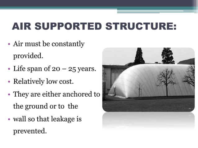 Pneumatic structure | PPTX | Sports