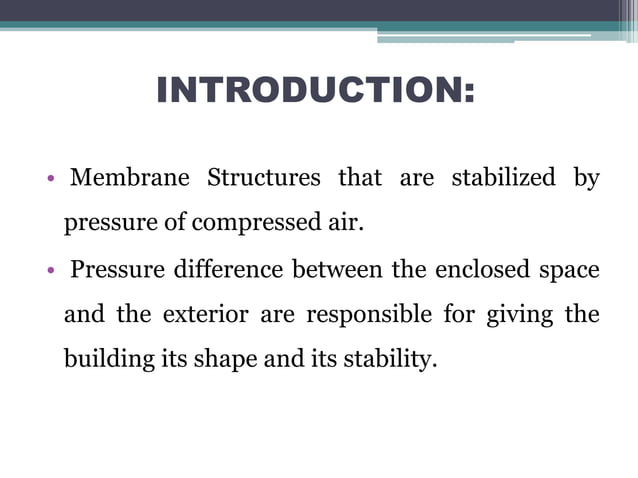 Pneumatic structure | PPTX | Sports