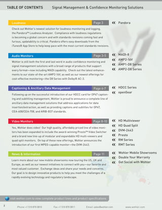 Wohler New Product Guide Q1 2012 | PDF