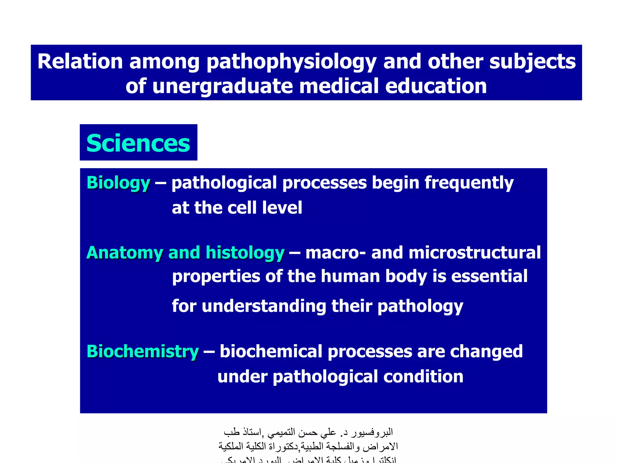 PATHOPHYSIOLOGY Introduction_Professor_Ali_Altimimi | PPTX