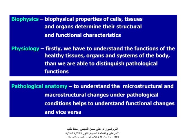 PATHOPHYSIOLOGY Introduction_Professor_Ali_Altimimi | PPTX | Biological ...