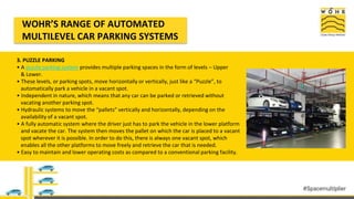 WOHR MULTILEVEL CAR PARKING SYSTEMS | PPT