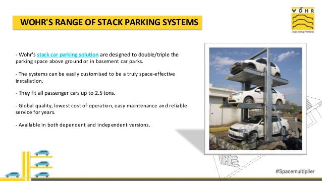 Wohr stacked car parking systems the cost effective, space-effective ...