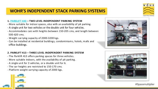 Wohr stacked car parking systems the cost effective, space-effective ...