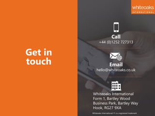 Whiteoaks International - Cyber Security Creds | PDF