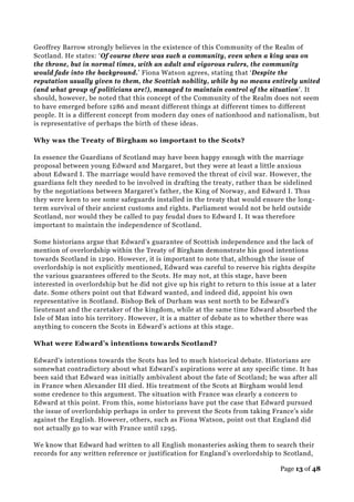 Higher history revision notes - scottish wars of independence | PDF