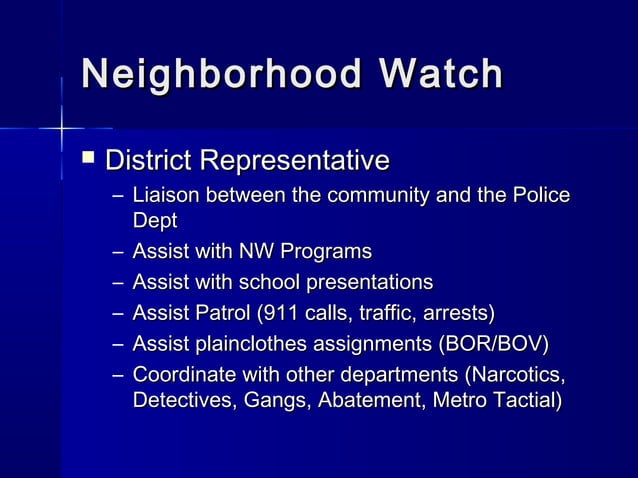 APD's District Representative Presentation to LCCO | PPT