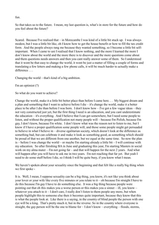 Wojtek interview transcript | PDF